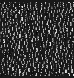 Seamless pattern with the numbers Royalty Free Vector Image