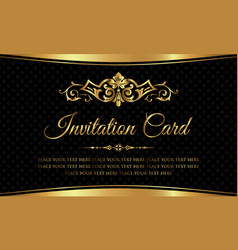 Exclusive invitation card Royalty Free Vector Image
