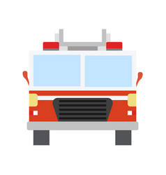 Fire engine collection with red emergency Vector Image