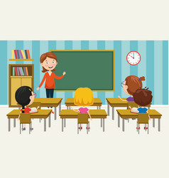 Classroom Royalty Free Vector Image - VectorStock