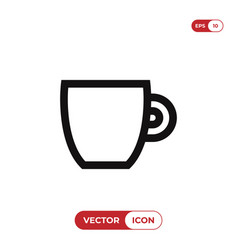 Pixel cup coffee - isolated Royalty Free Vector Image