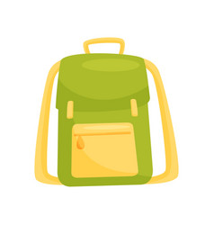 Backpacks full of stationery objects set school Vector Image
