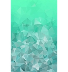 Blue green emerald polygon triangular pattern Vector Image