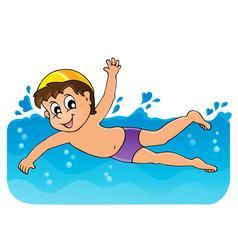 Water sport theme image 3 Royalty Free Vector Image
