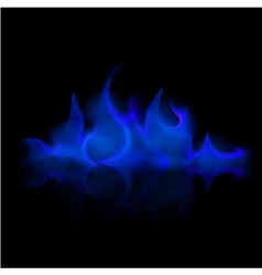 Green magic fire flame bonfire Royalty Free Vector Image