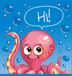 Cartoon pig hello Royalty Free Vector Image - VectorStock