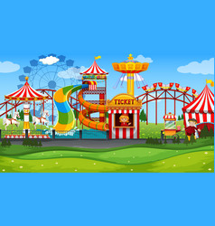 Children having fun in the park Royalty Free Vector Image