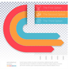 Infographic template 8 abstract arrows in a row Vector Image