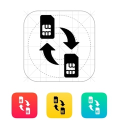 Sim card set Royalty Free Vector Image - VectorStock