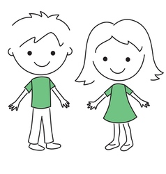 Children 1 4 Royalty Free Vector Image - VectorStock