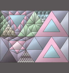 Colorful stained glass window seamless pattern Vector Image