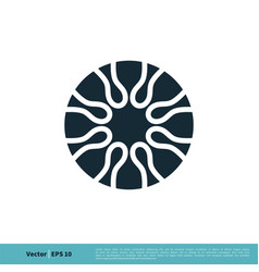 Allah and muhammad arabic letter icon logo Vector Image