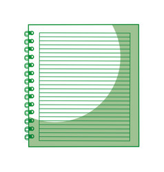 Sketch draw notebook cartoon Royalty Free Vector Image
