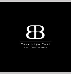Bb initial based alphabet icon logo Royalty Free Vector