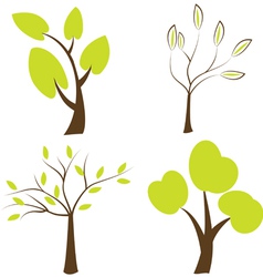 Green tree Royalty Free Vector Image - VectorStock