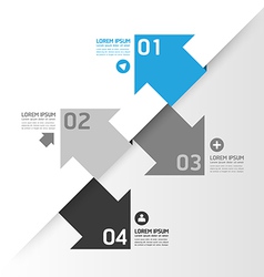 Modern design template used for number banner Vector Image