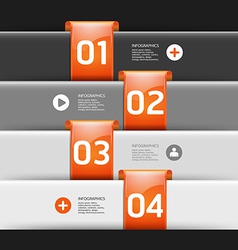 Modern design template used for number banner Vector Image