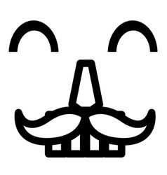 Nutcracker face design Royalty Free Vector Image