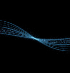 Circle golden light tracing effect Royalty Free Vector Image