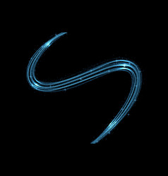 Circle golden light tracing effect Royalty Free Vector Image