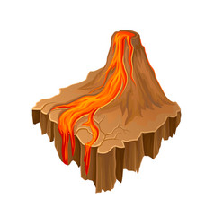 Volcano island Royalty Free Vector Image - VectorStock