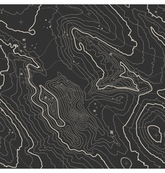 Topographic contour map with markers futuristic Vector Image