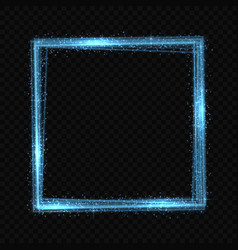 Circle golden light tracing effect Royalty Free Vector Image