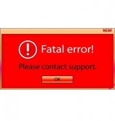 Error pop up window Royalty Free Vector Image - VectorStock