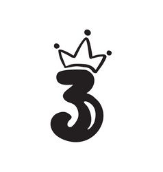 King crown isolated icon Royalty Free Vector Image