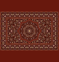Persian carpet design Royalty Free Vector Image
