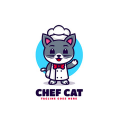 Logo cooking cute cartoon style Royalty Free Vector Image