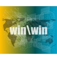 Theme word backgrounds touch screen Royalty Free Vector