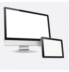 Laptop isolated on white background Royalty Free Vector