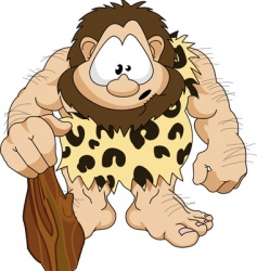 Caveman vector by sararoom - Image #4528329 - VectorStock
