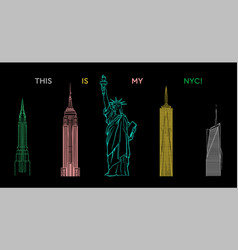 Nyc brooklyn Royalty Free Vector Image - VectorStock