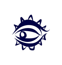 Eye atom logo icon Royalty Free Vector Image - VectorStock