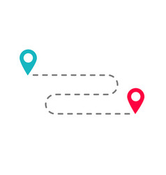Location symbol map geography direction Royalty Free Vector