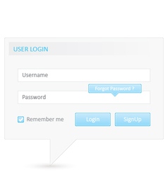 User login Royalty Free Vector Image - VectorStock