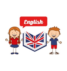 Learn english design Royalty Free Vector Image