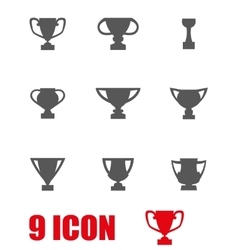 Trophy icon set Royalty Free Vector Image - VectorStock