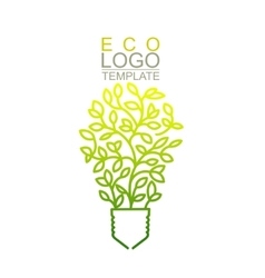 Ecology logo environment nature natural symbol Vector Image
