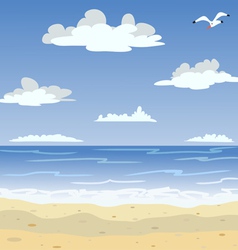 Sea beach Royalty Free Vector Image - VectorStock