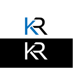 Rk logo design Royalty Free Vector Image - VectorStock