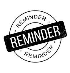 Reminder sign or stamp Royalty Free Vector Image