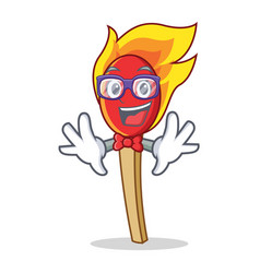 With flag match stick mascot cartoon Royalty Free Vector