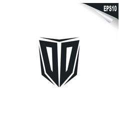 Initial dd logo design with cool style Royalty Free Vector