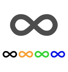 Infinity sign with two hands touching each other Vector Image