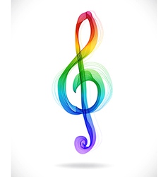 Blue treble clef Royalty Free Vector Image - VectorStock