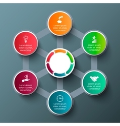 Hexagon loop Royalty Free Vector Image - VectorStock