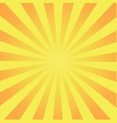 Sun rays sunburst on red color background Vector Image